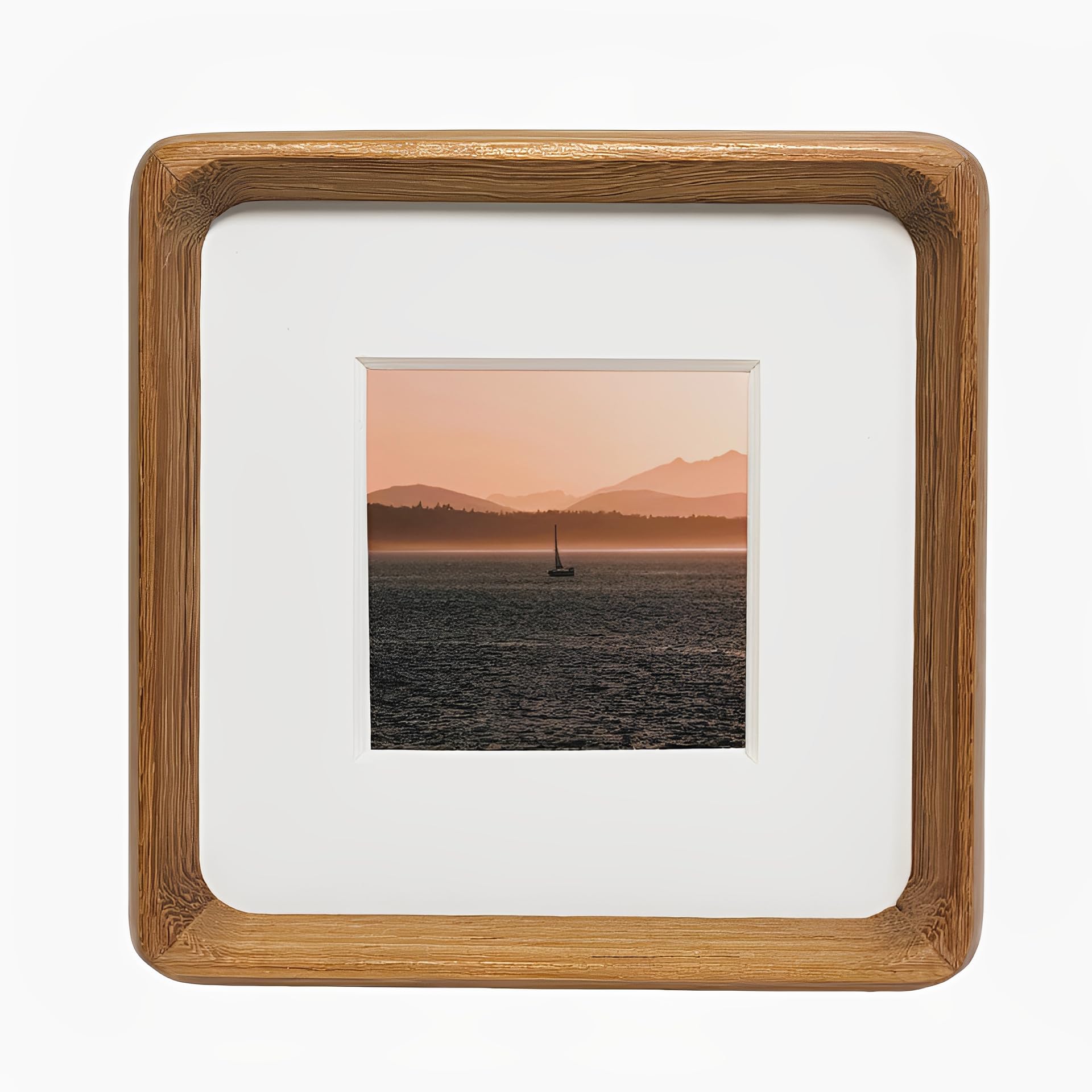 Amazon.com - Youncewooder Natural Teak Wood Square Picture Frame - 4x4 ...