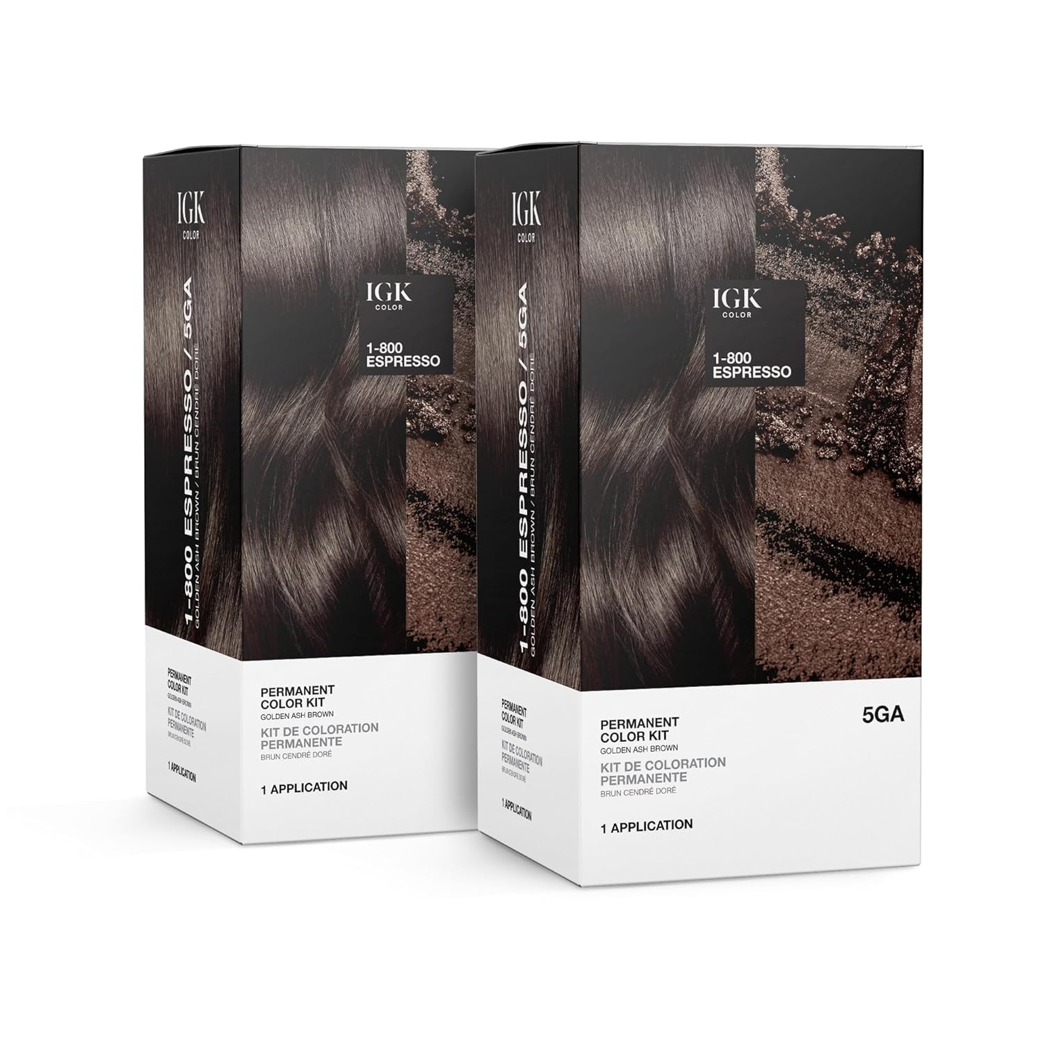 Snapklik.com : IGK Permanent Hair Color Kit 5GA1-800 Espresso