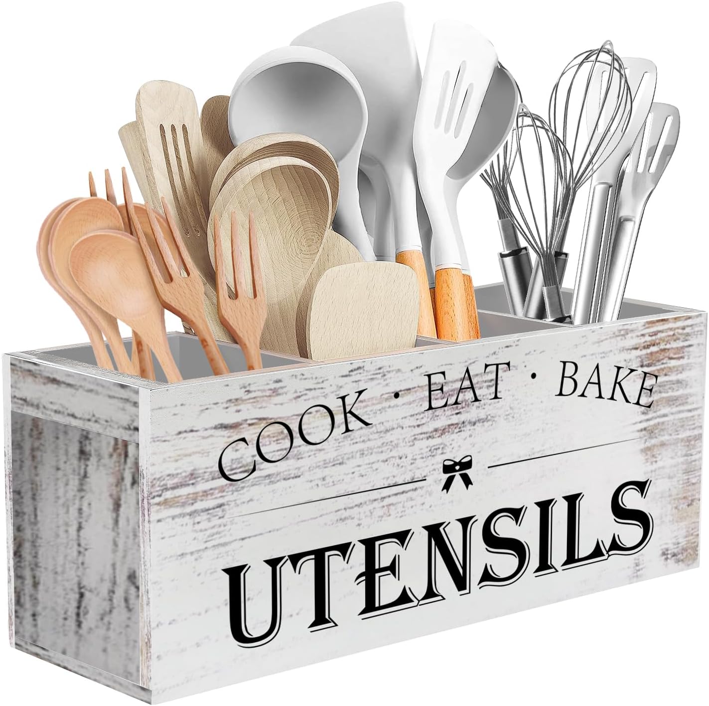 Amazon.com: BESSIO Kitchen Utensil Holder for Counter - Extra Large ...