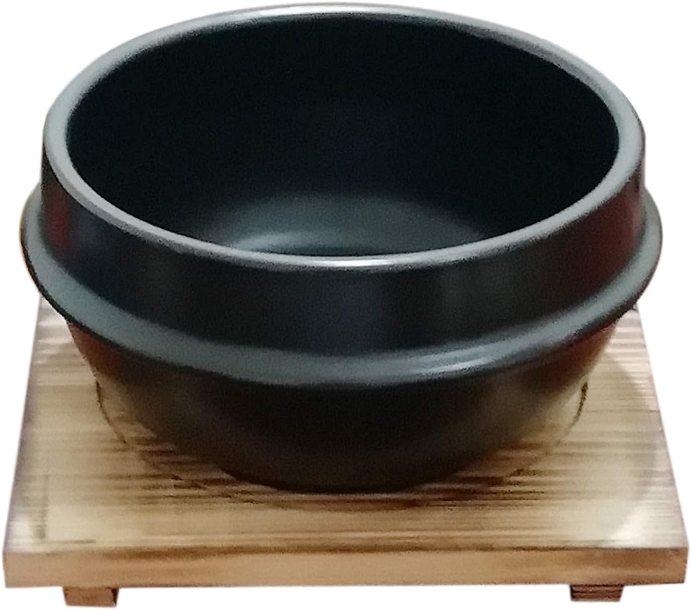 Amazon.com: Korean Premium Ceramic Black Casserole Clay Pot No Lid,For ...