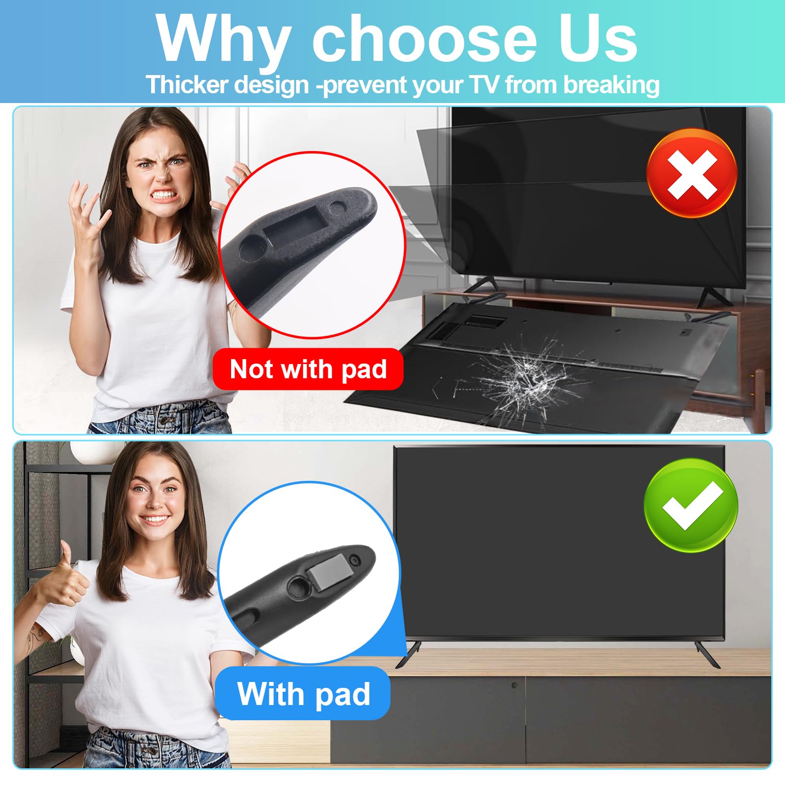 Snapklik.com : TV Stand Legs,TV Legs Replacement For Samsung,TV Stand ...