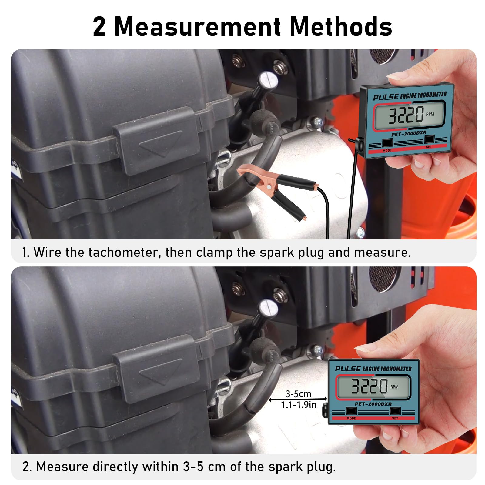 Snapklik.com : Digital Tachometer, 2 Stroke 4 Stroke Small Engine ...