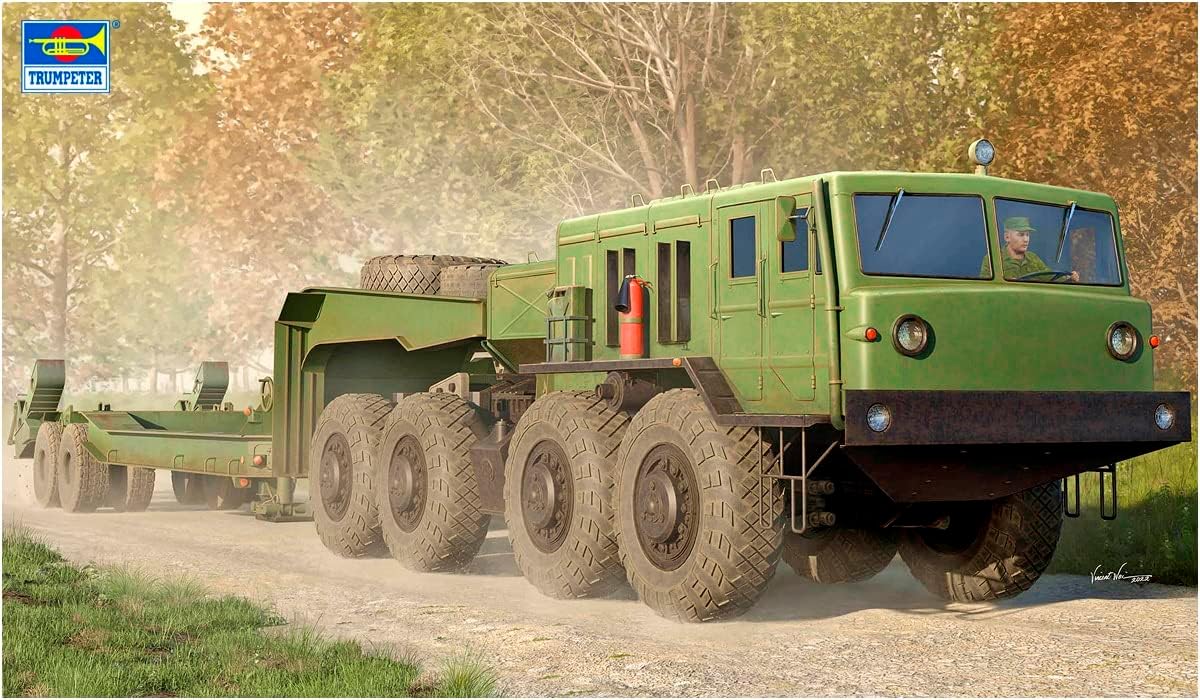 Trumpeter 01089 - Maz-545 Transporter with Chmzap-5247G Semi-Trailer - maßstab 1/35 ...