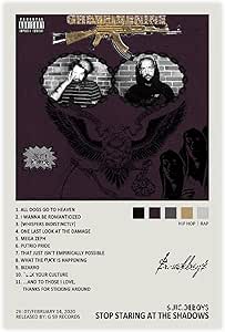 Amazon.com: TOBIANG SDBY Stop Staring At The Shadows Music Album Cover ...