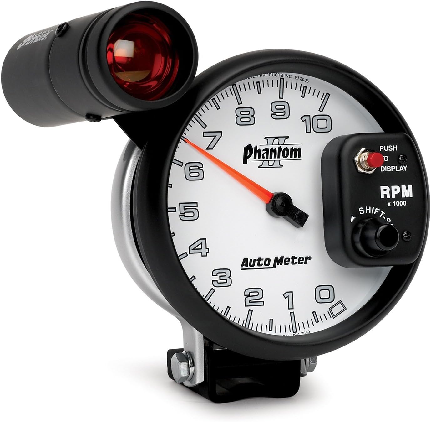 Amazon.com: Auto Meter 3699 Sport-Comp II 5" 10000 RPM Shift-Lite ...