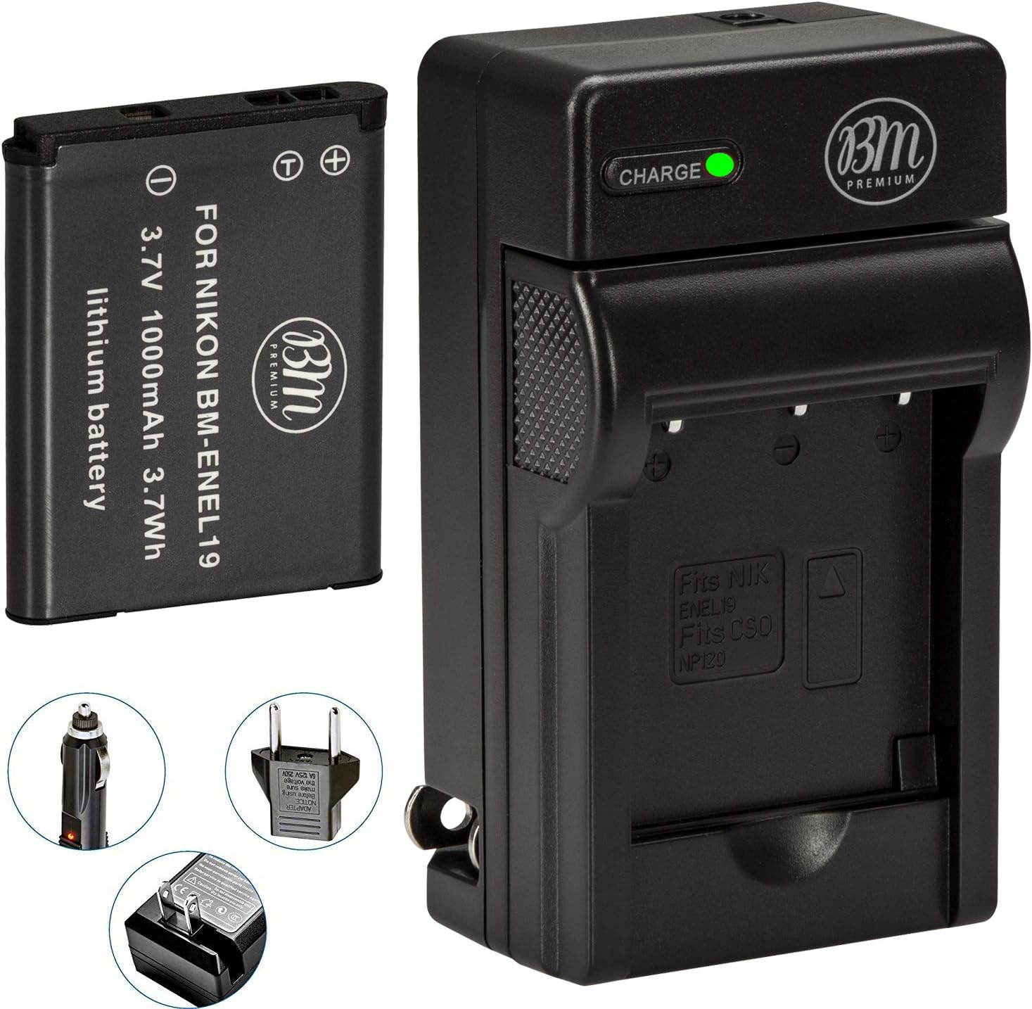 Amazon.com : Kastar EN-EL19 Rechargeable Li-Ion Battery for Nikon ...