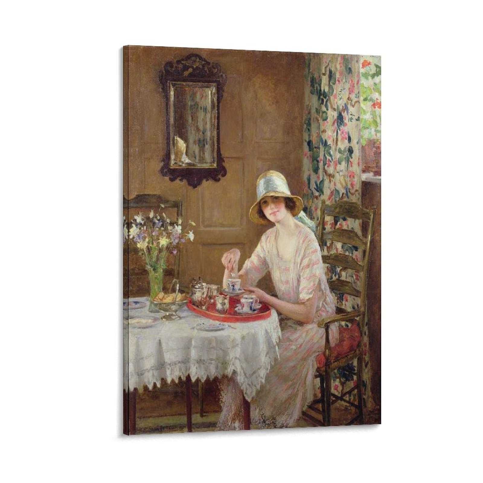 Painting Of Women Having Tea