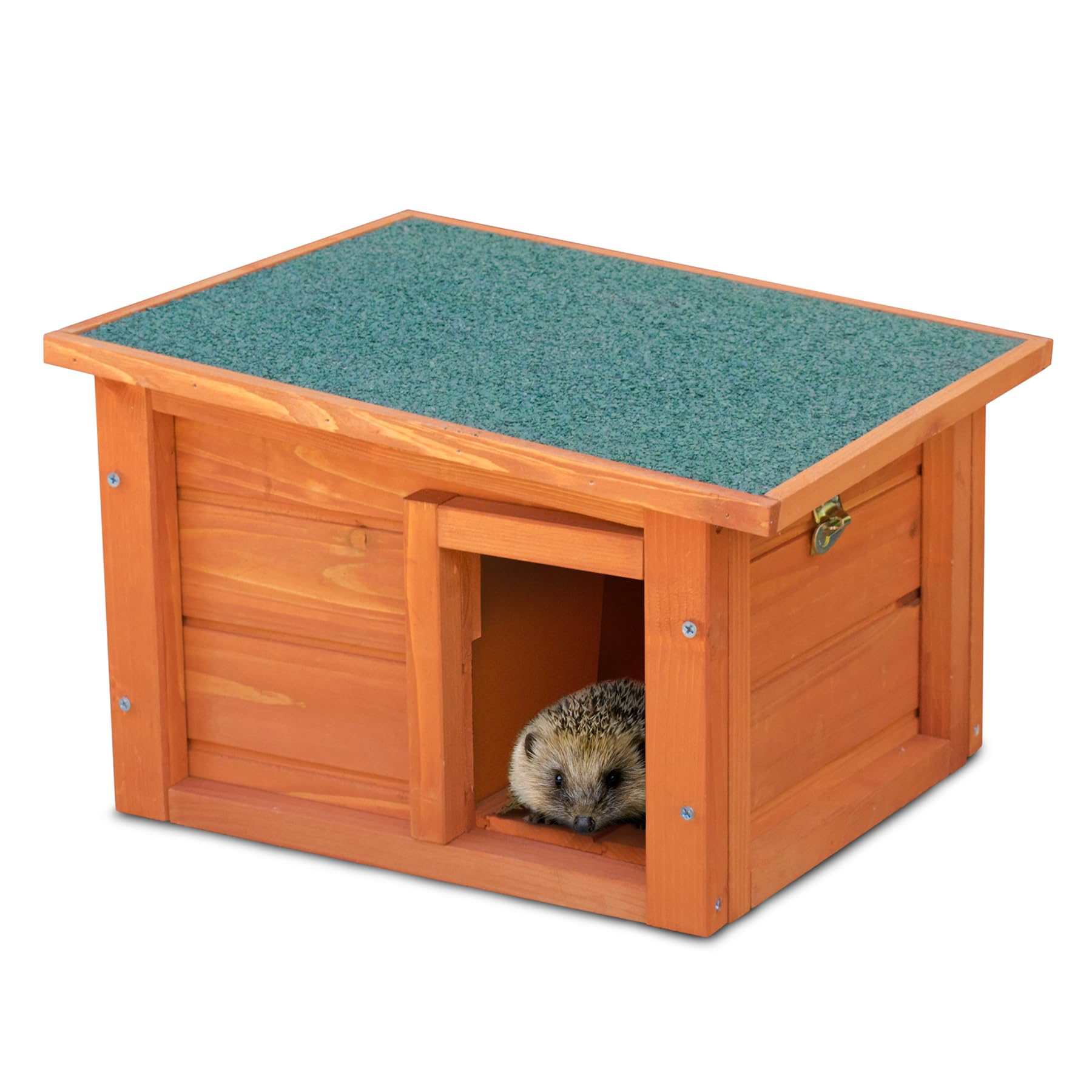 KCT Oslo Wooden Hedgehog House Outdoor Sanctuary Hibernation Hogitat ...
