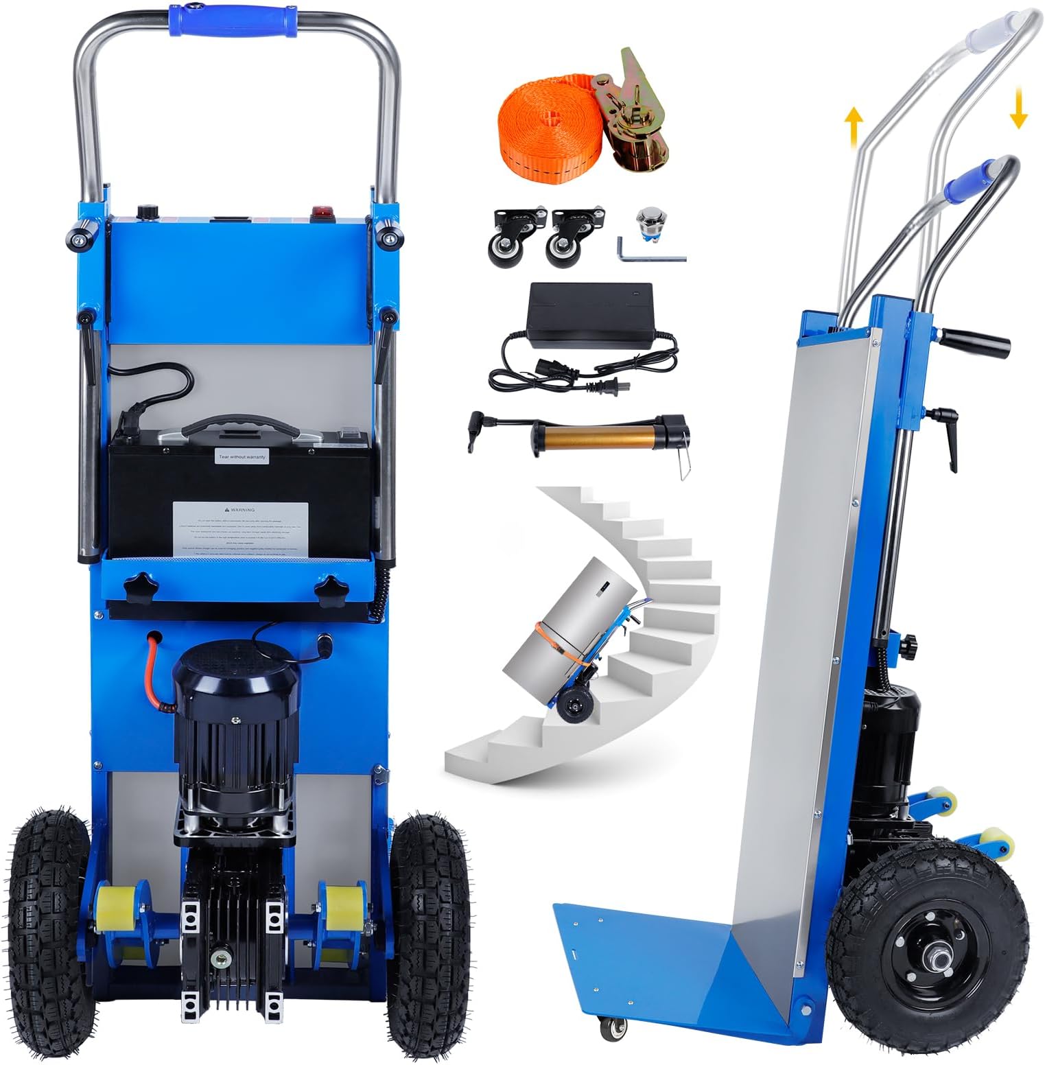 Riosoc Hand Trucks - 880lbs Capacity Electric Hand Trucks 1200W Heavy ...