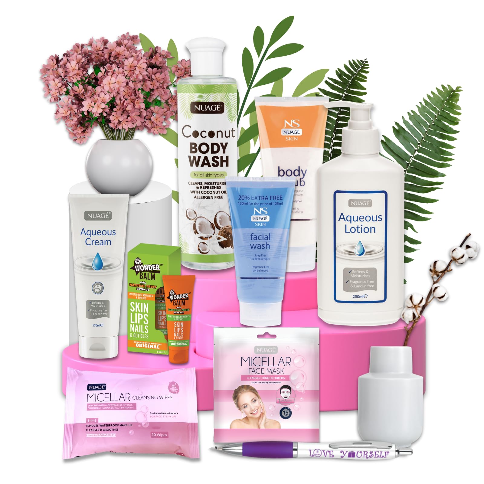 Skincare Beauty Bundle | Face Wash, Face Mask, Body Scrub, Wipes ...