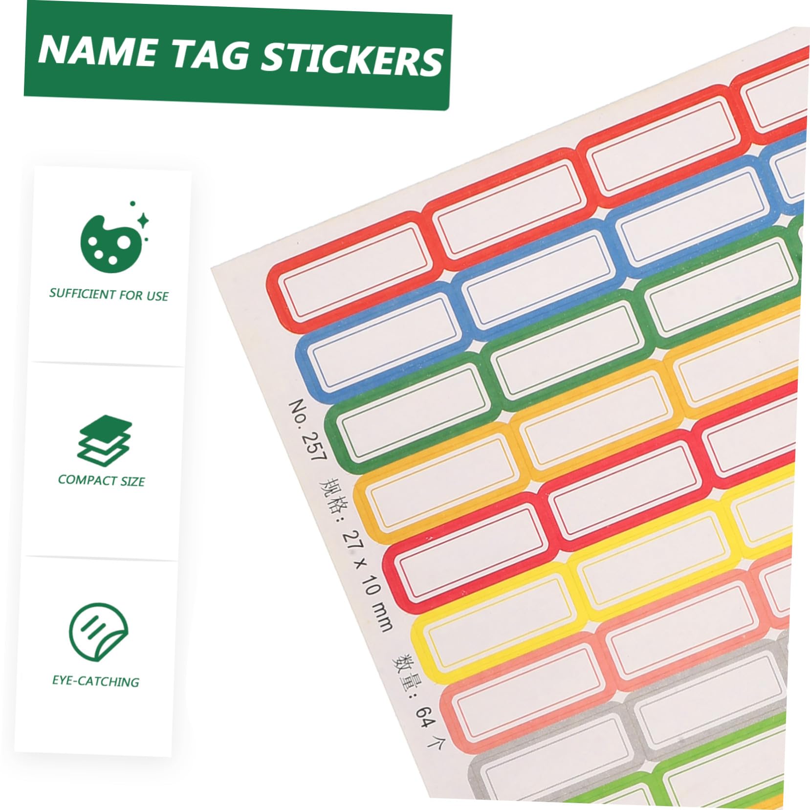 Snapklik.com : 20 Sheet Self-Adhesive Name Labels For Writable Name Tag ...