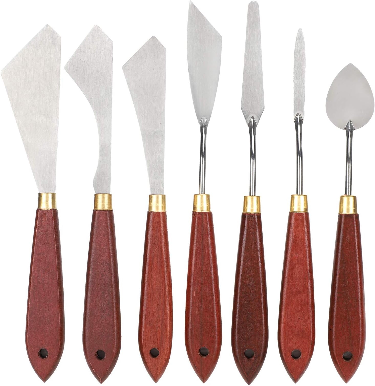 5 piezas de espátula de cuchillo de paleta de pintura de pintor de ...