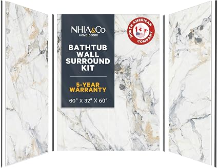 Bath Tub Surround Kits – Waterproof Wall Panels for Tubs – Glossy ...