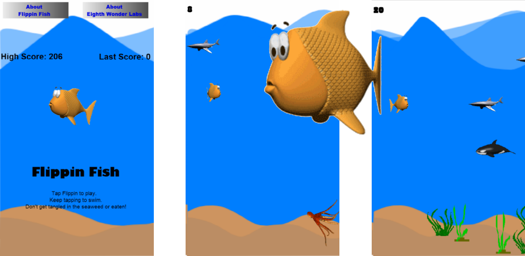 Aplicación Flippin Fish en Amazon Appstore