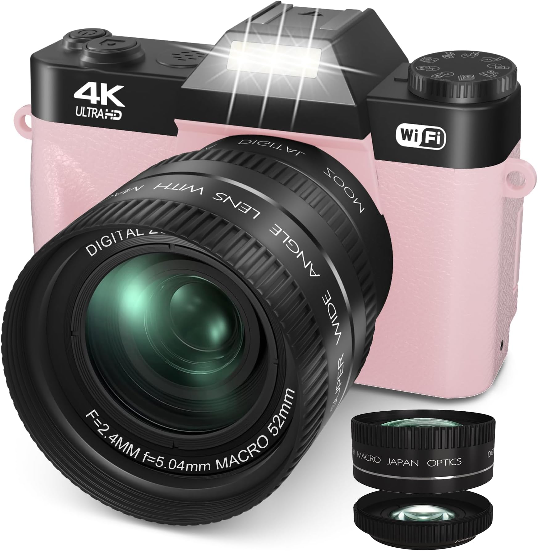 Amazon.com : 2024 Upgrade 4K 56MP Digital Camera for Photography UIKICON Vlogging Camera with ...