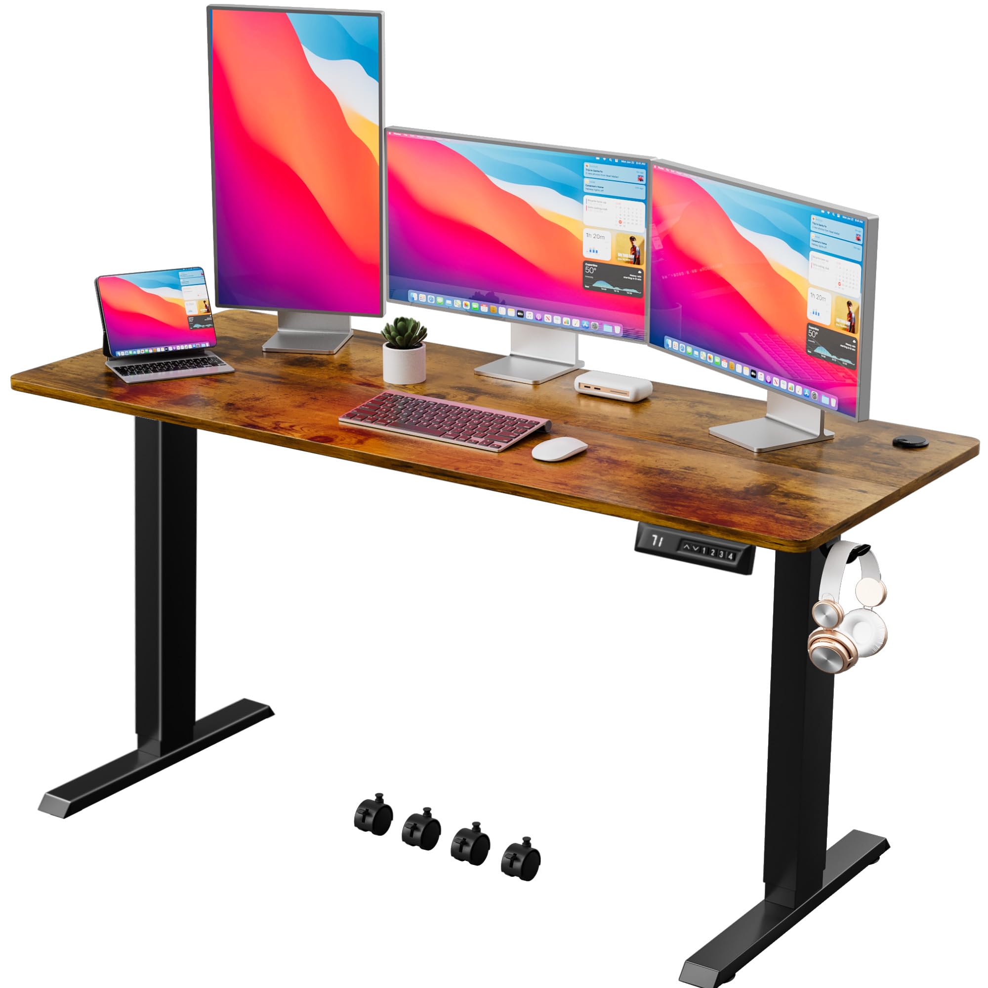 Snapklik.com : Shahoo Electric Standing Desk 55 Inch, Ergonomic Height ...