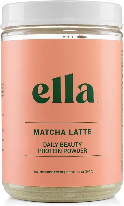 Amazon.com: Ella Matcha Latte Collagen Protein Powder for Women - Daily ...