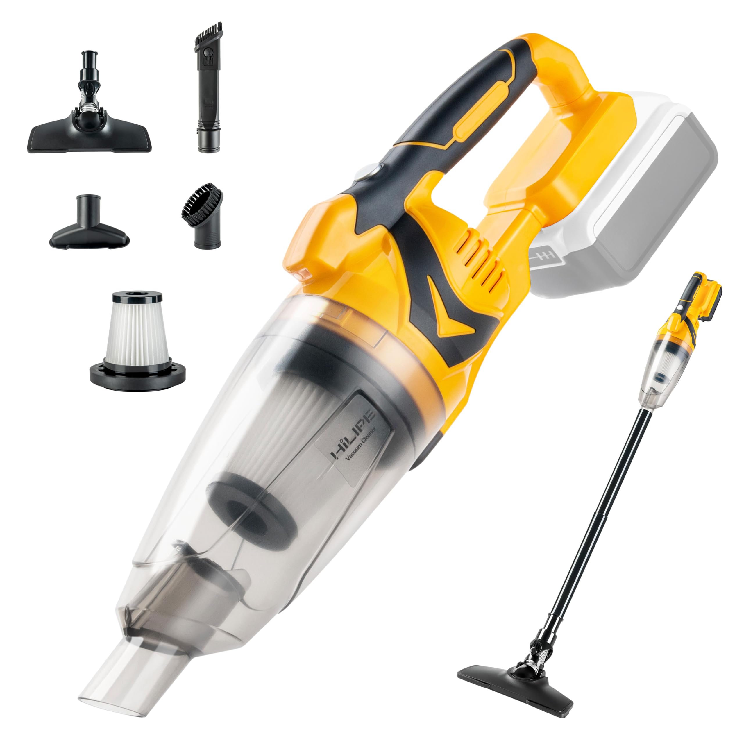 Amazon.com - HILIPE Cordless Handheld Vacuum Cleaner for DeWALT 20v ...