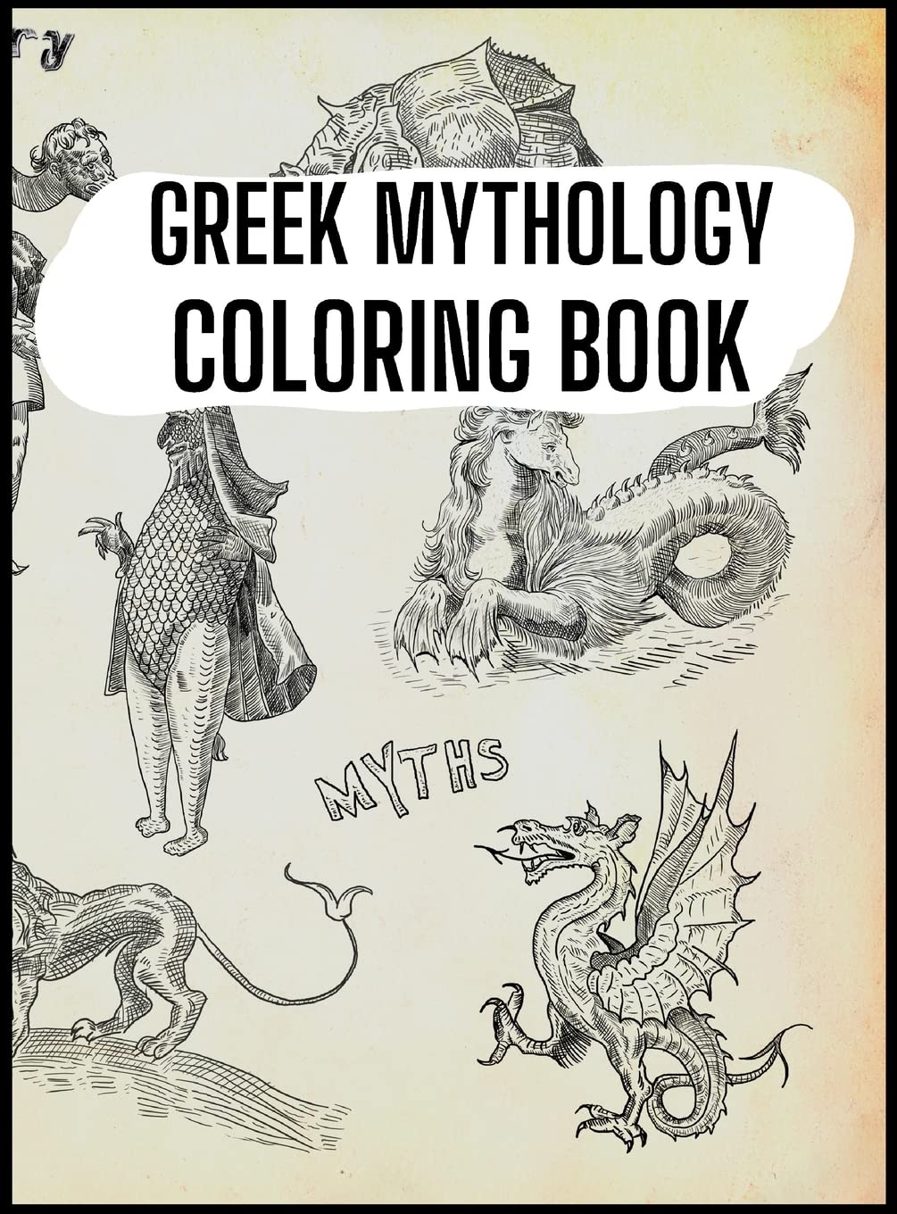 Buy Greek Mythology Coloring Book: Gods, Heroes and Legendary Creatures ...
