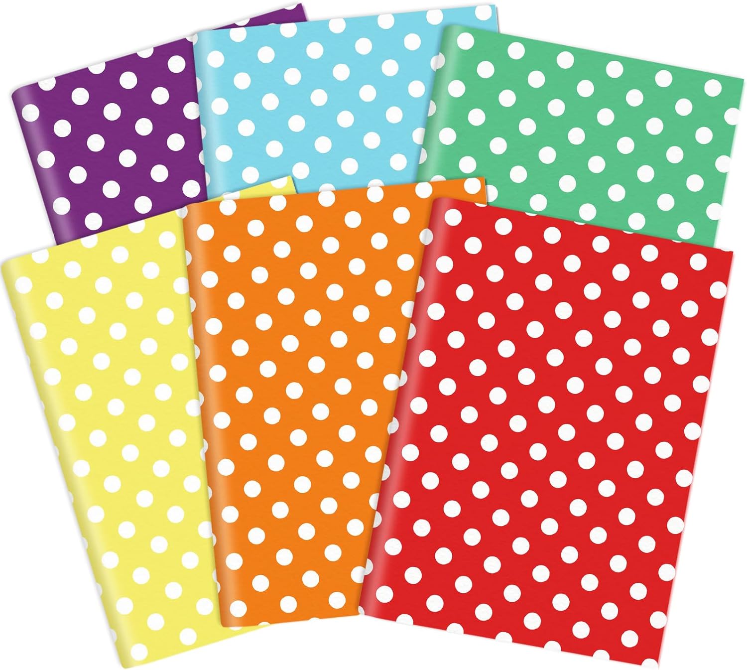 Amazon.com: Whaline 90 Sheets Polka Dot Tissue Paper Rainbow Art Tissue ...