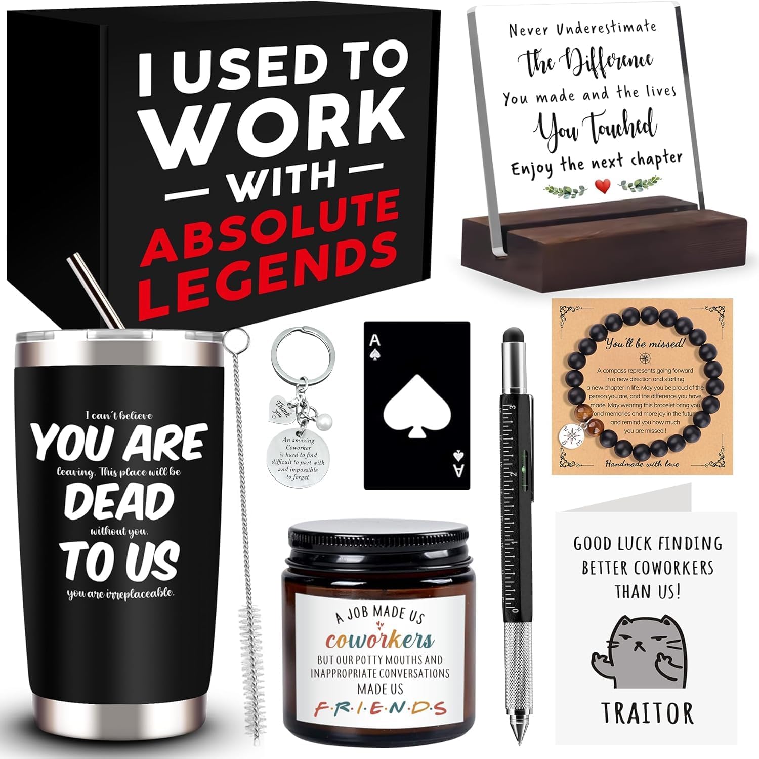 Amazon.com | WOOWA New Beginnings Gifts: New Job, Farewell & Going Away ...