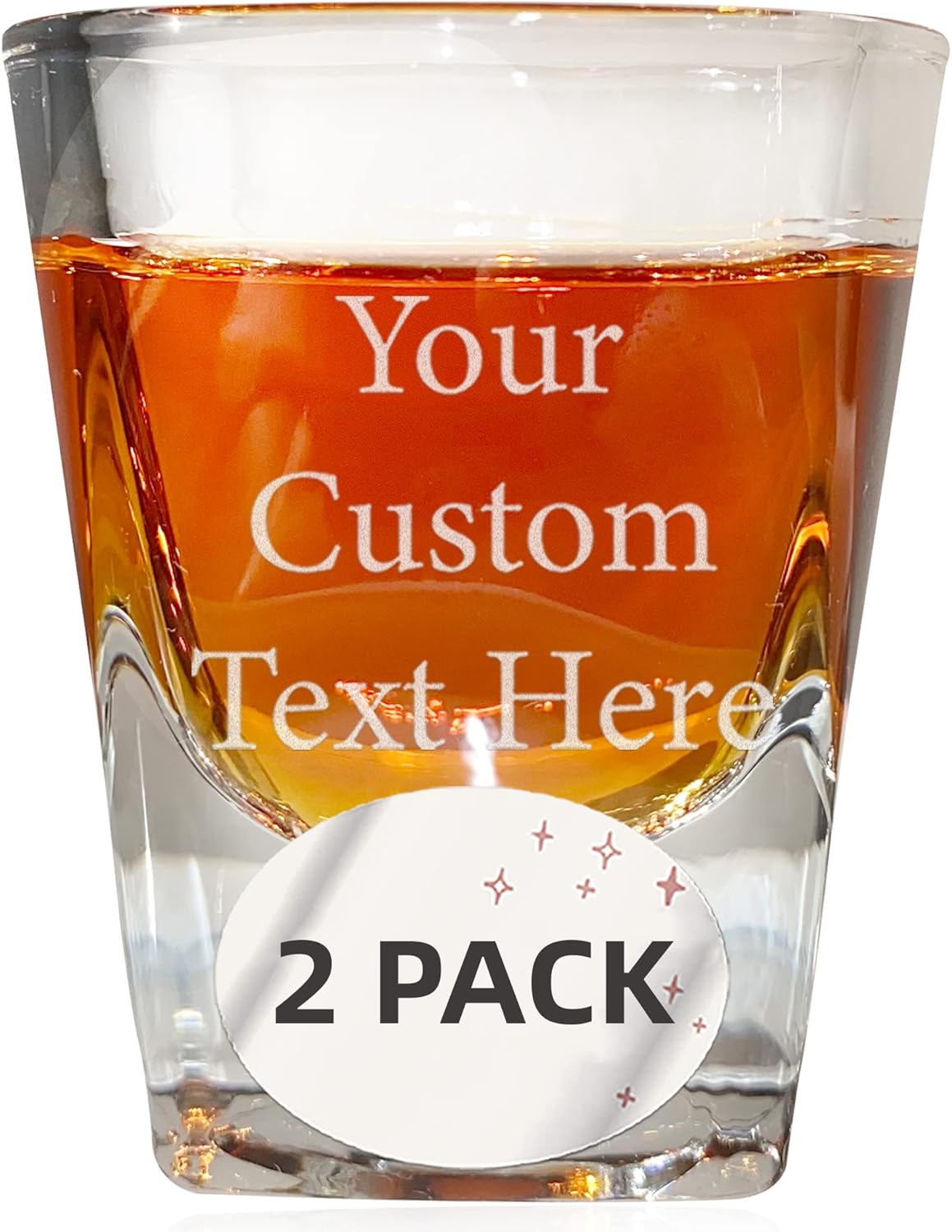 Amazon.com | Custom Text Shot Glass - Engraved Personalized Shot ...