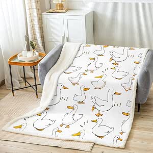 Amazon.com: Homewish Cartoon Duck Throws Blanket,Lovely Goose Funny ...