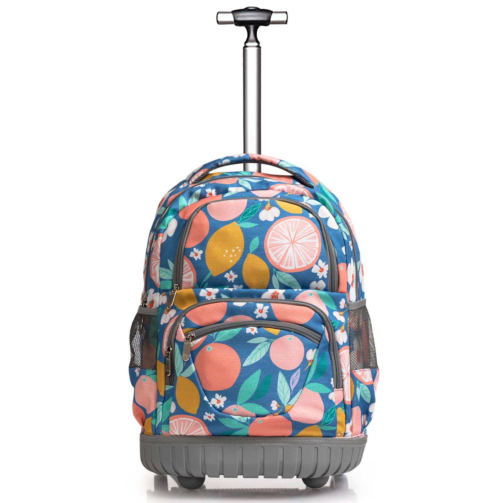 SKYMOVE 18 inches Wheeled Rolling Backpack Multi-Compartment College ...