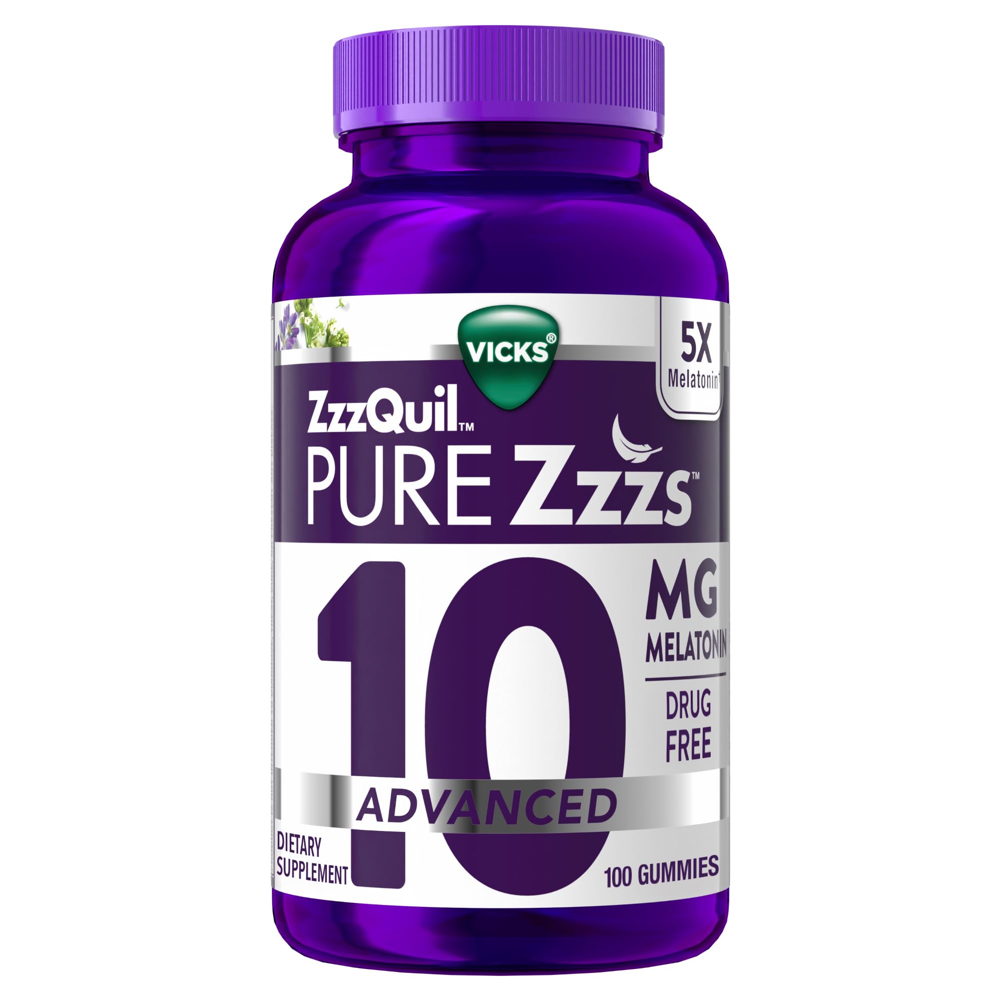 Vicks Zzzquil Pure Zzzs Destress Sleep Melatonin Sleep ZzzQuil PURE