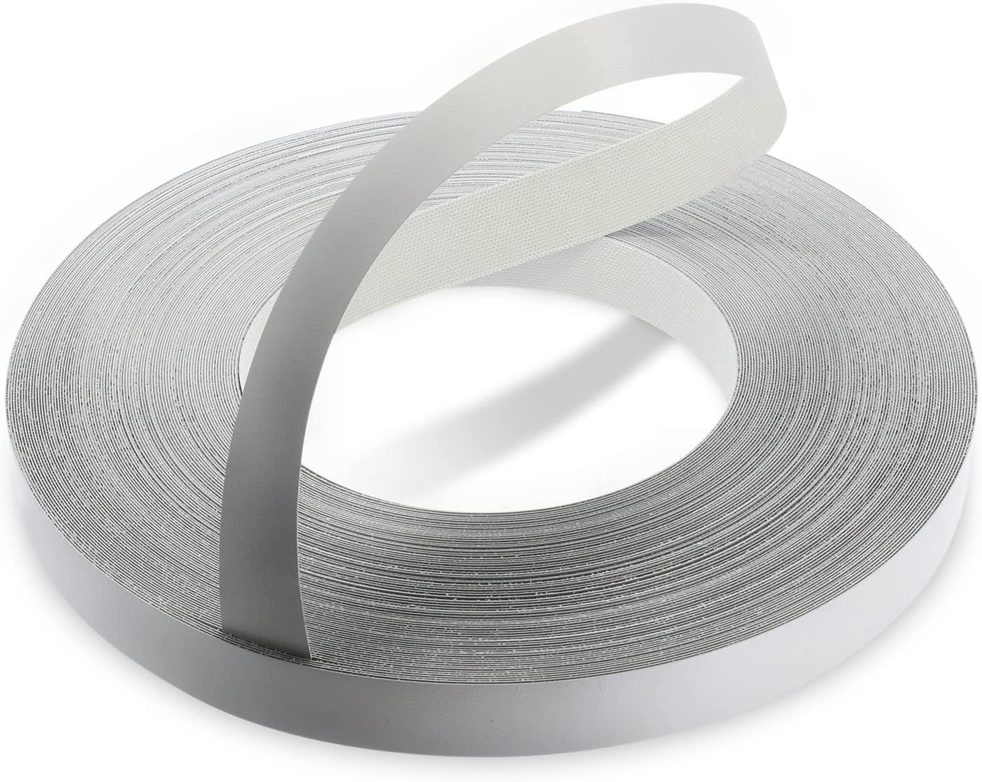 WoodPress® 22mm Pearlised Grey Melamine Pre-Glued Veneer Edging Tape ...