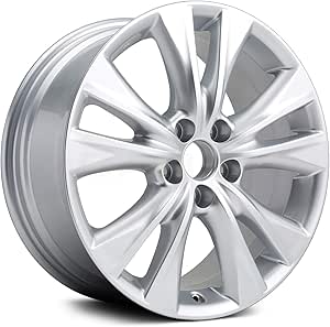 Amazon.com: Replikaz - 5 V-Spoke Silver 18x7.5 Alloy Factory Wheel ...