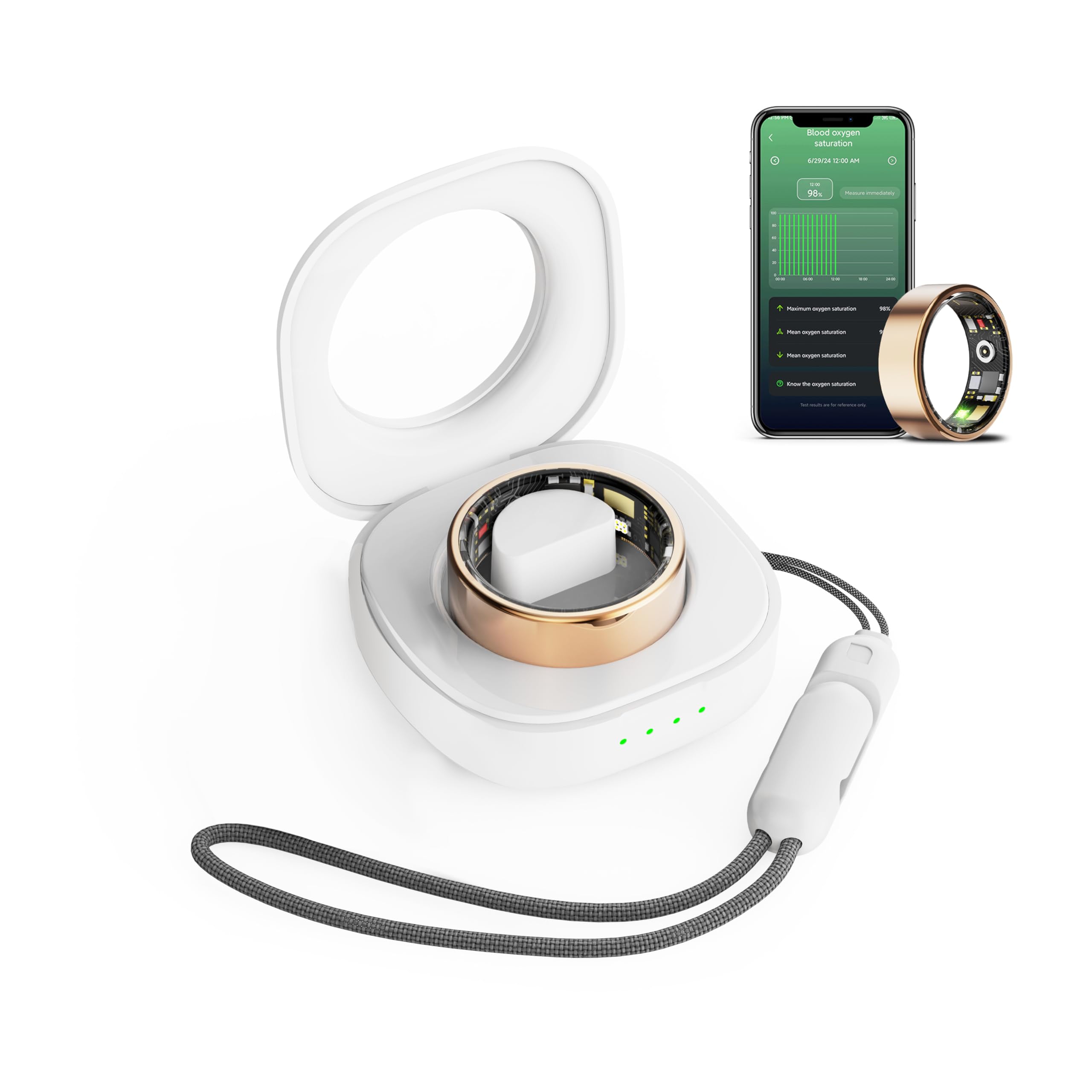 Smart Ring Health Tracker, Fitness Tracker, Activity Trackers for Man ...