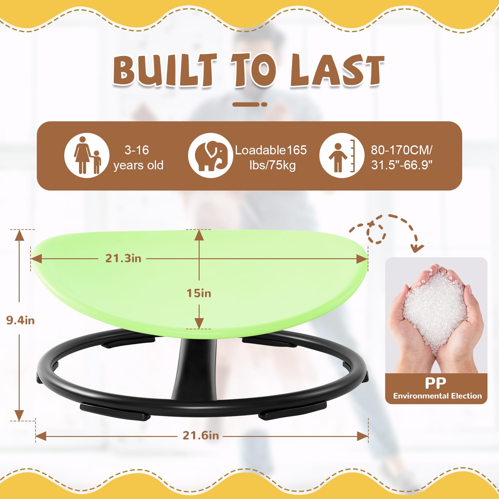 Snapklik.com : Zhenx Spinning Chair For Kids, Autism Kids Swivel Chair ...