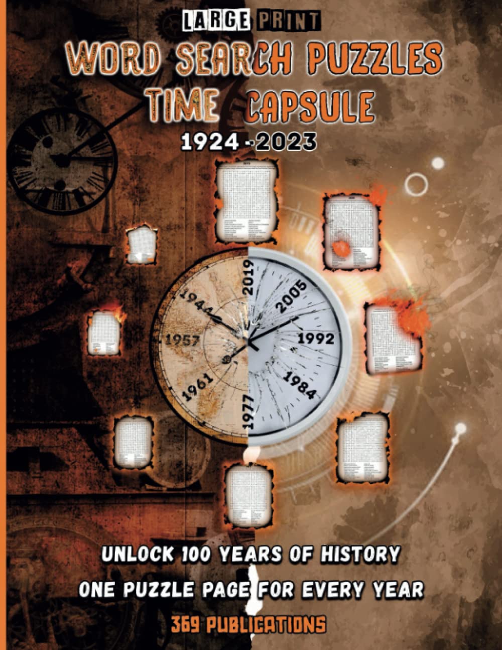 Buy Large Print Word Search Puzzles Time 1924 - 2023: Unlock a Century ...