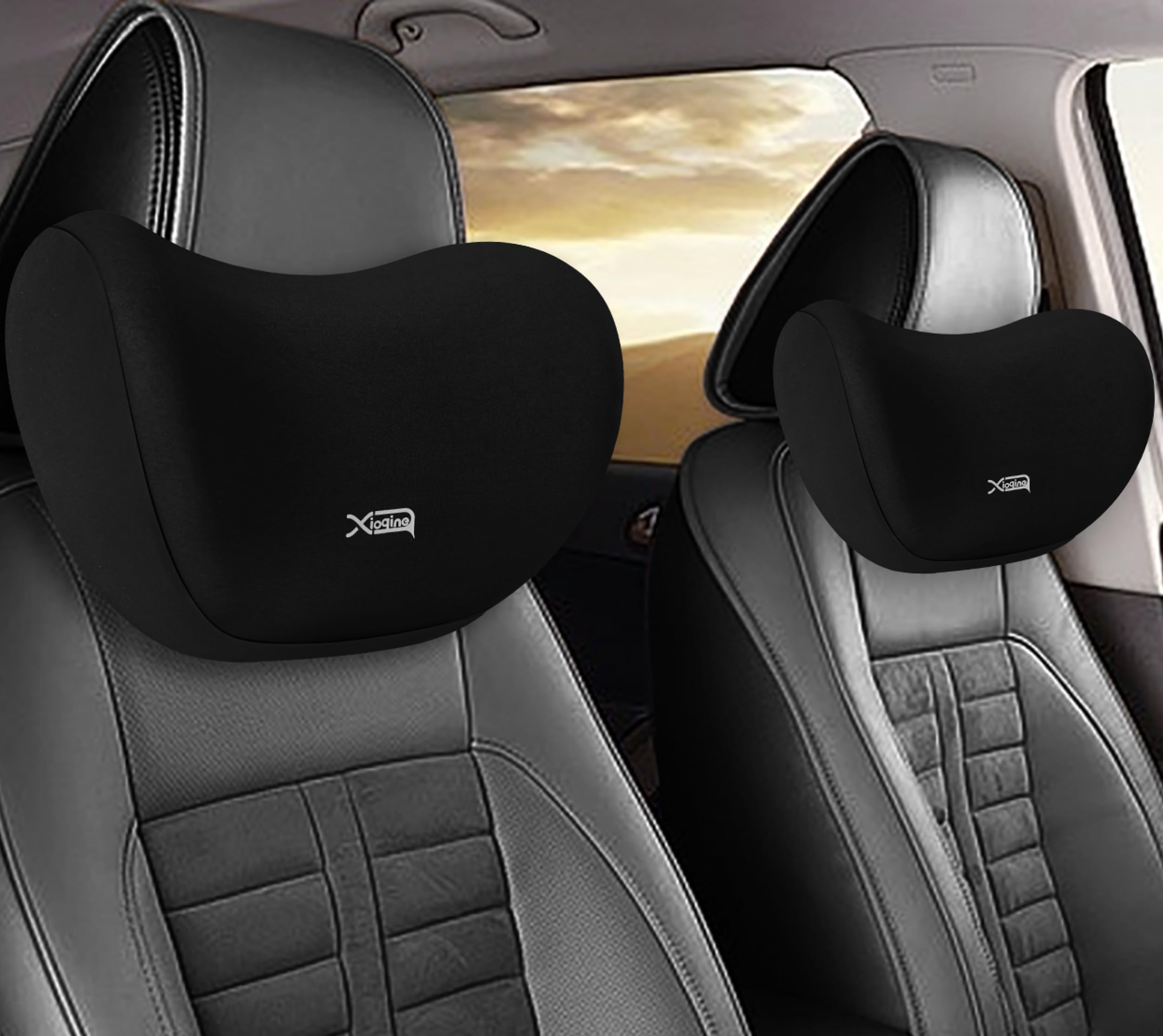 Amazon.com: Car Headrest Pillow (2 Pieces),Car Memory Foam Neck Pillow ...