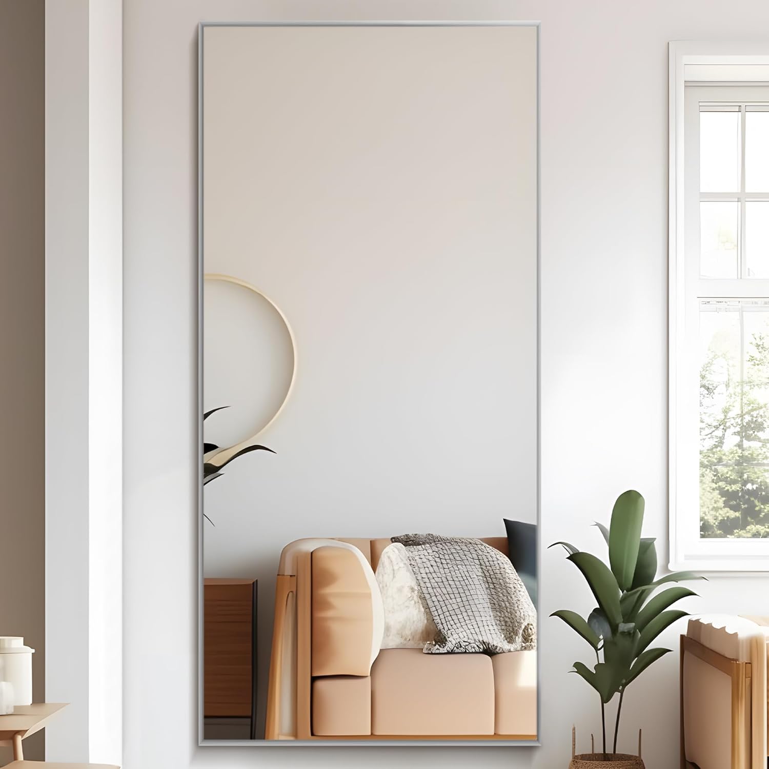 Amazon.com: self Full Length Floor Mirror 71"x32" Large Rectangle Wall Mirror Standing Hanging ...