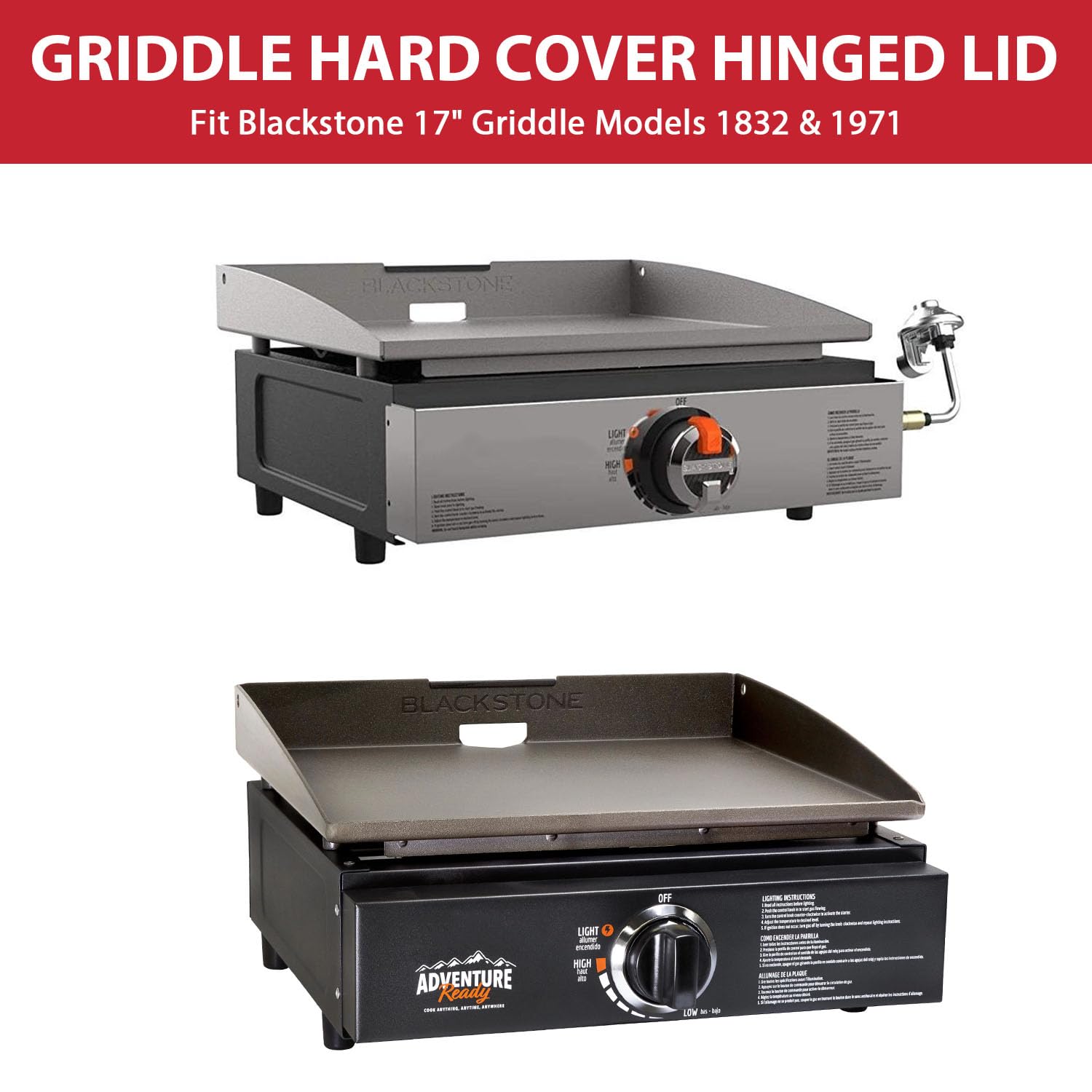 Snapklik.com : Hinged Lid For Blackstone 17 Inch Griddle 1832 1650 1971 ...