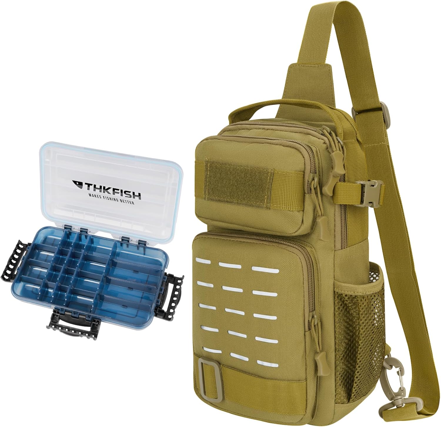 Amazon.com : THKFISH Fishing Tackle Bag With Tackle Box - Waterproof ...