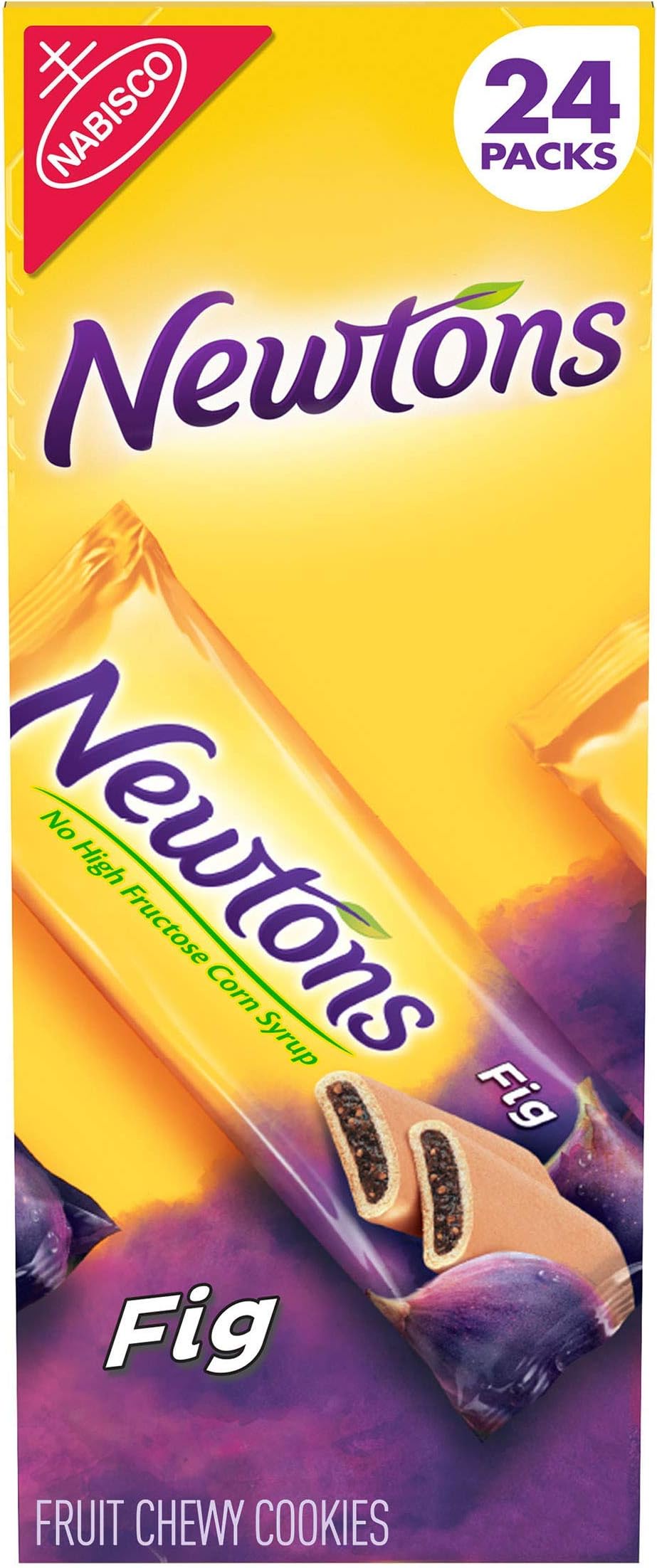 Amazon.com : Newtons Soft & Fruit Chewy Fig Cookies, 24 Snack Packs (2 ...