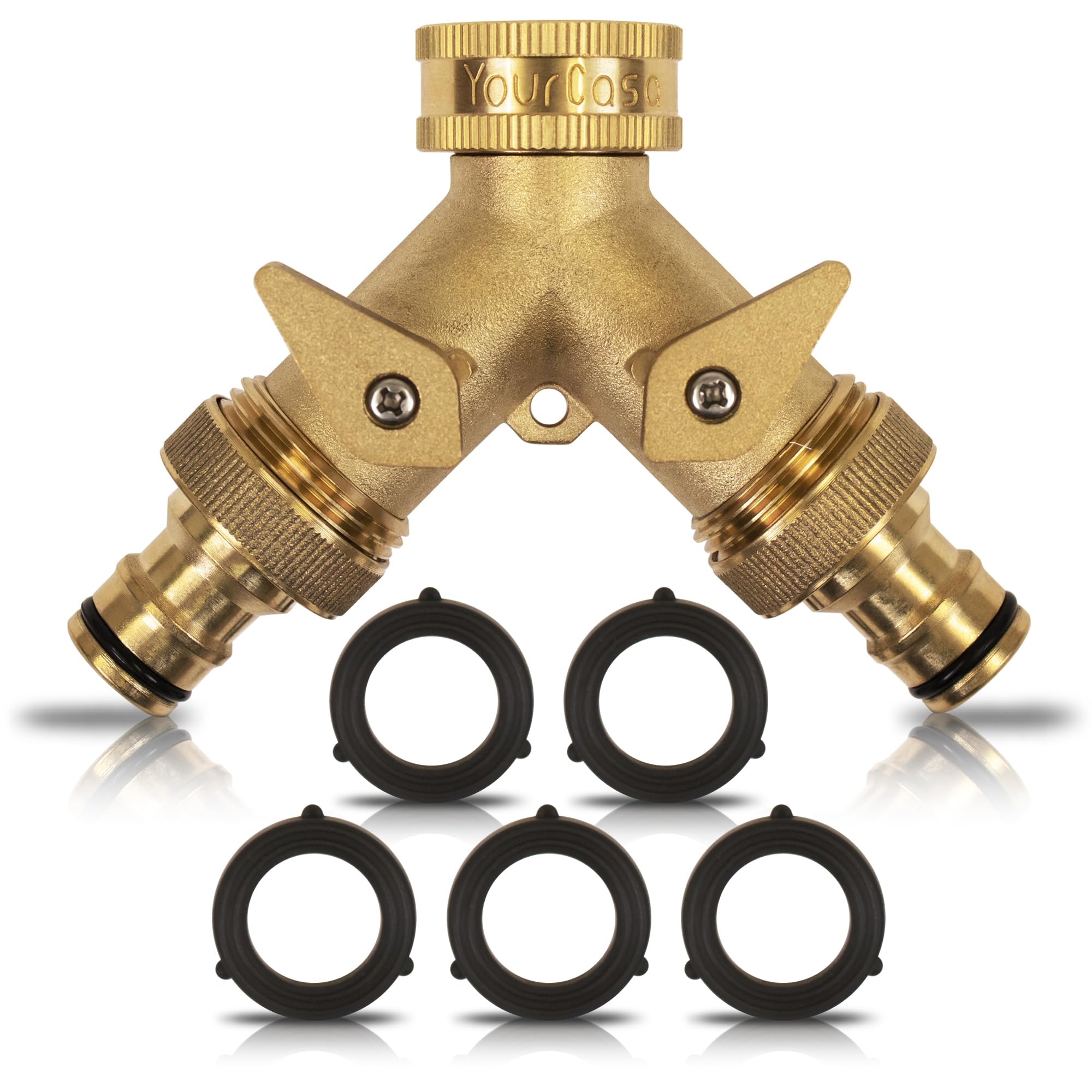 ourCasa Y-Splitter for Use in Home and Garden, 2-Way Y-Splitter with 2 ...