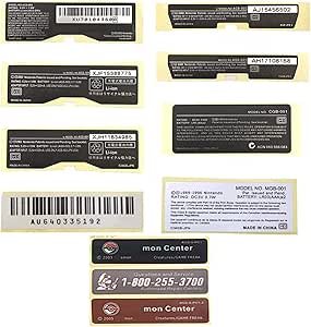 Kocak Gold 2PCS Label Sticker for Gameboy Advance GBA SP, Label ...