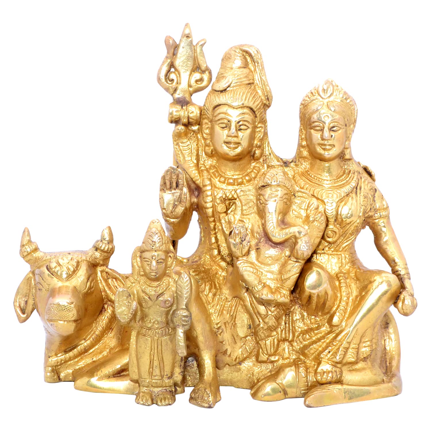 Buy GURU JEE™ Handcrafted Brass Statue Lord Shiva Family Idol MATA ...