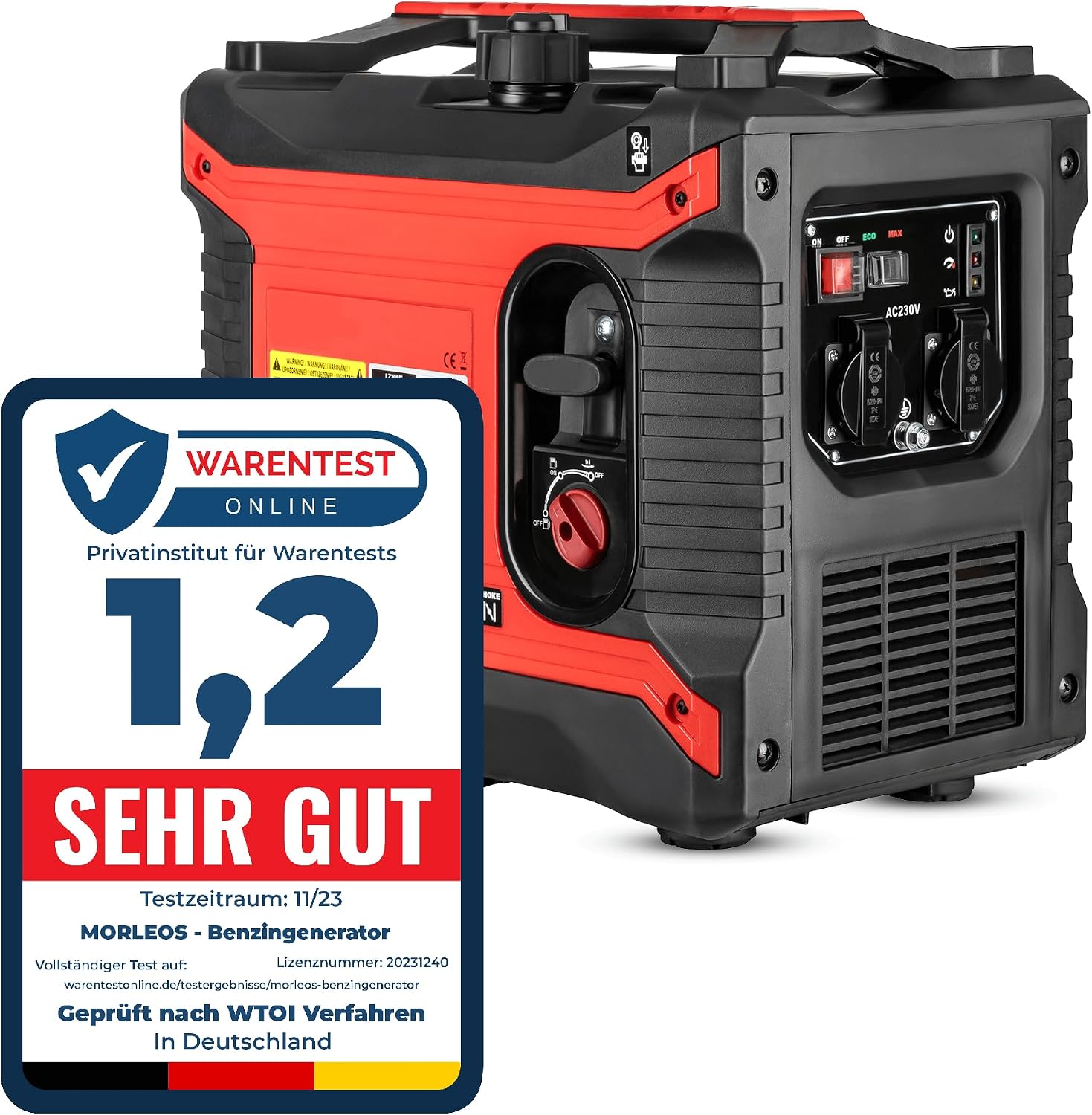 Stromerzeuger Inverter Generator Stromaggregat | 2000W Leistung ...