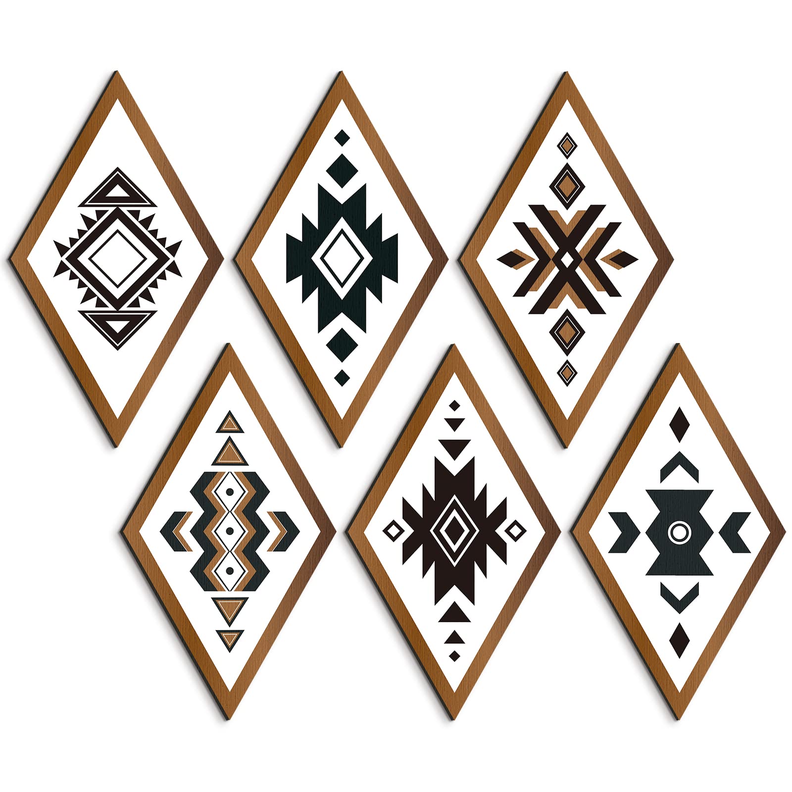 Amazon.com: 6 Pcs Farmhouse Aztec Wall Decor Western Home Wall Decor ...