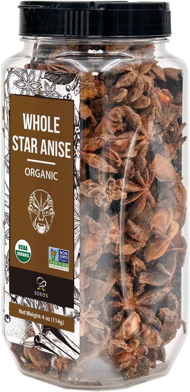 Amazon.com : Star Anise-Whole Chinese Star Anise Pods, Dried Anise Star ...