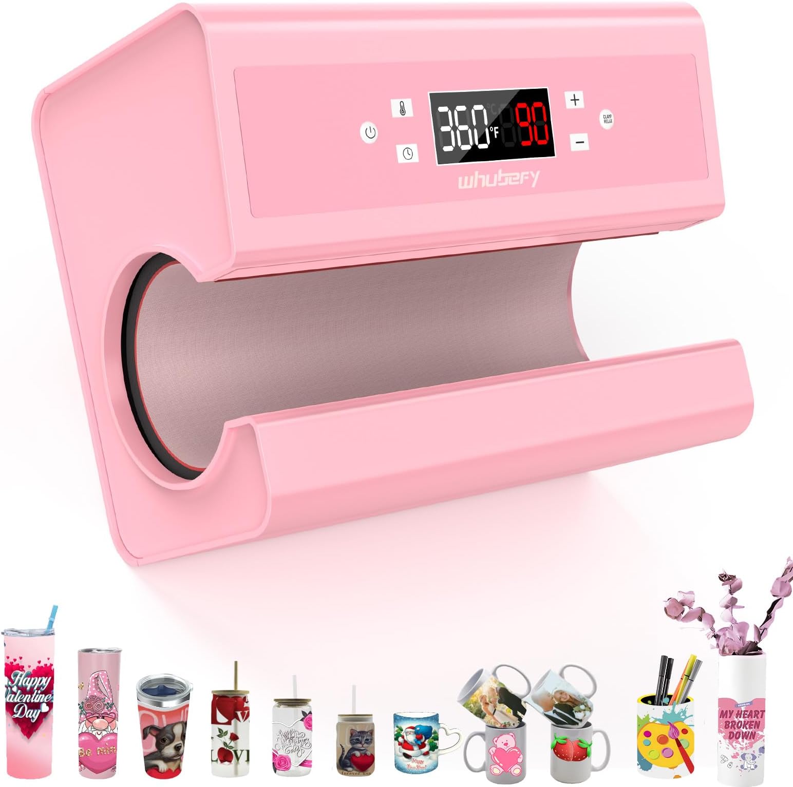 Amazon.com: VEVOR Automatic Heat Press Machine Sublimation 11-15oz ...