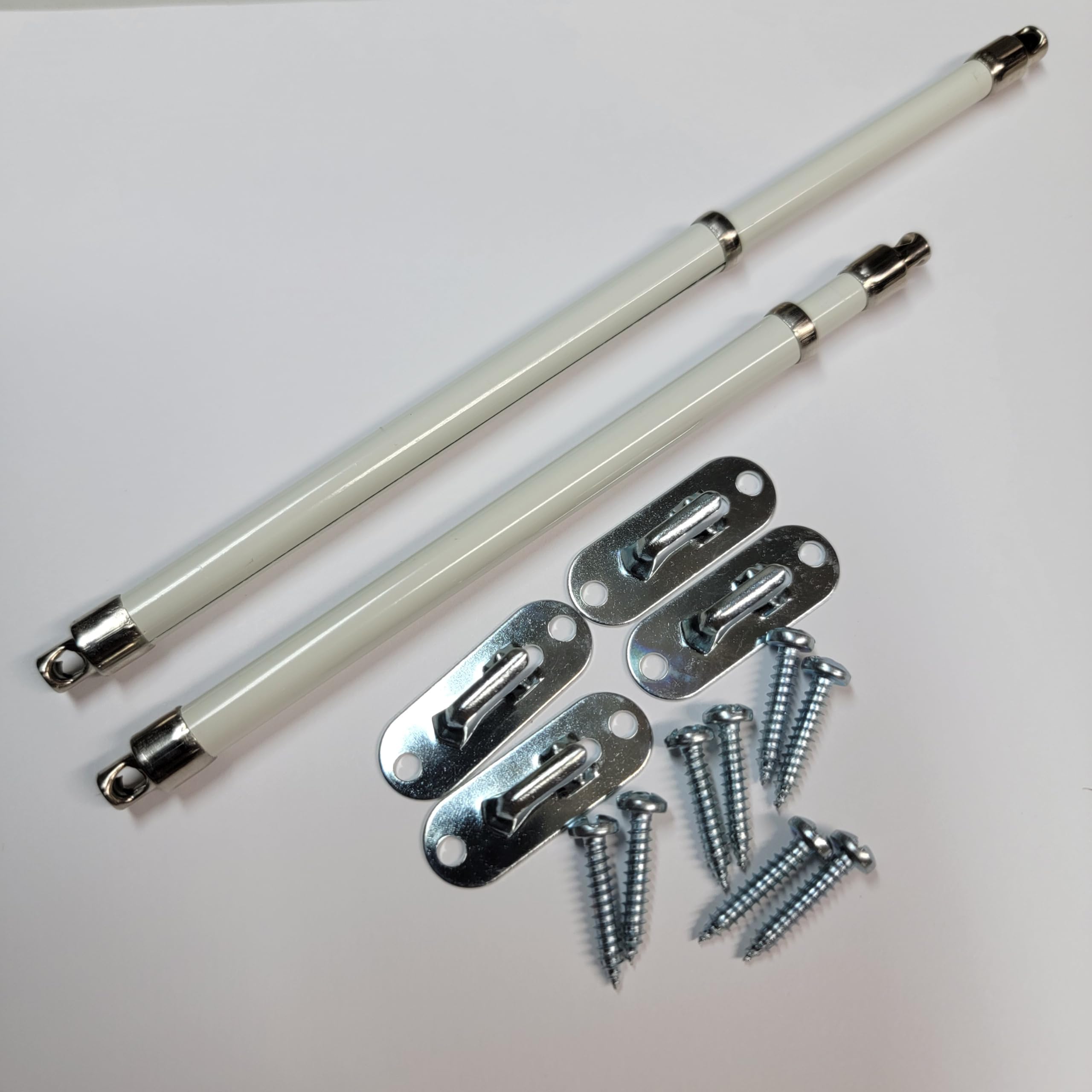 Amazon.com: 7"- 12" 5/16 SWIVEL END WHITE SASH CURTAIN RODS 2 PER PACK ...