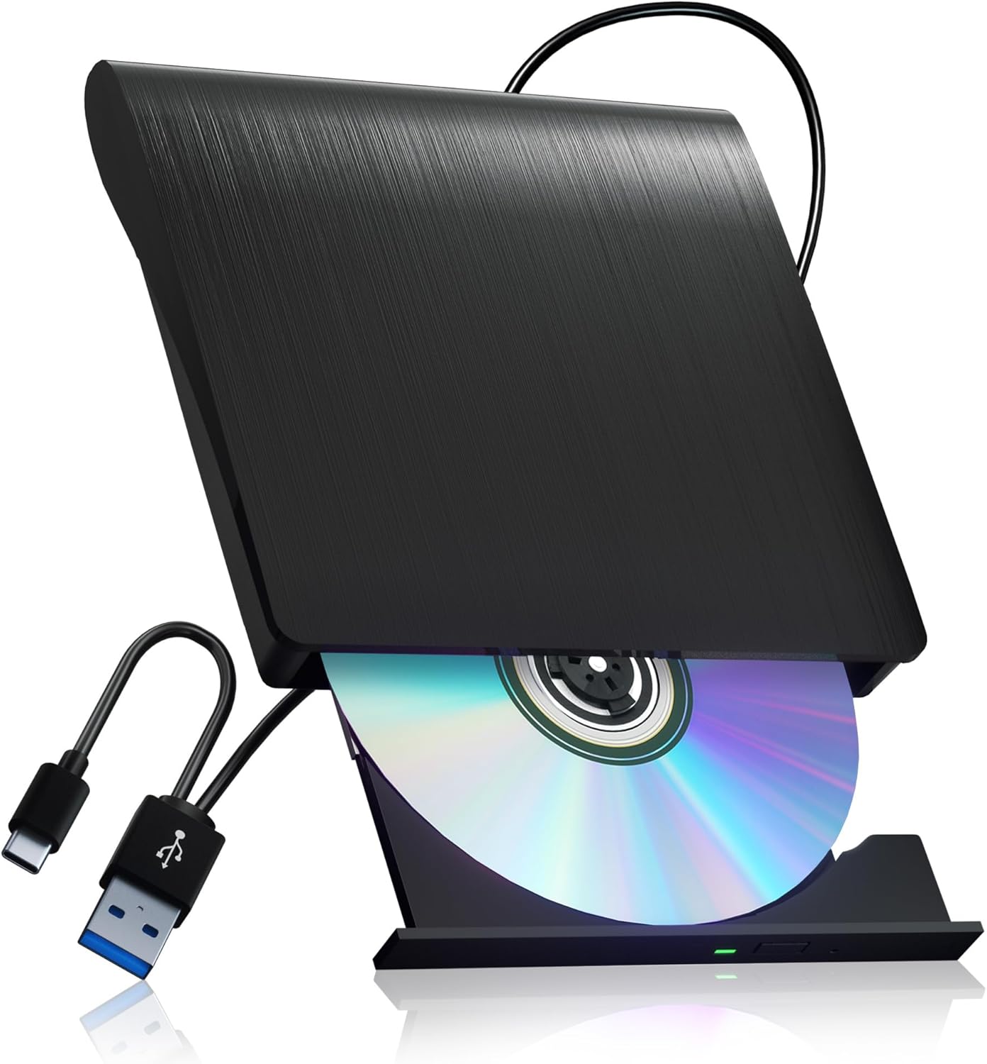 Amazon.com: juwuoi External CD/DVD Drive for Laptop PC CD DVD Player ...