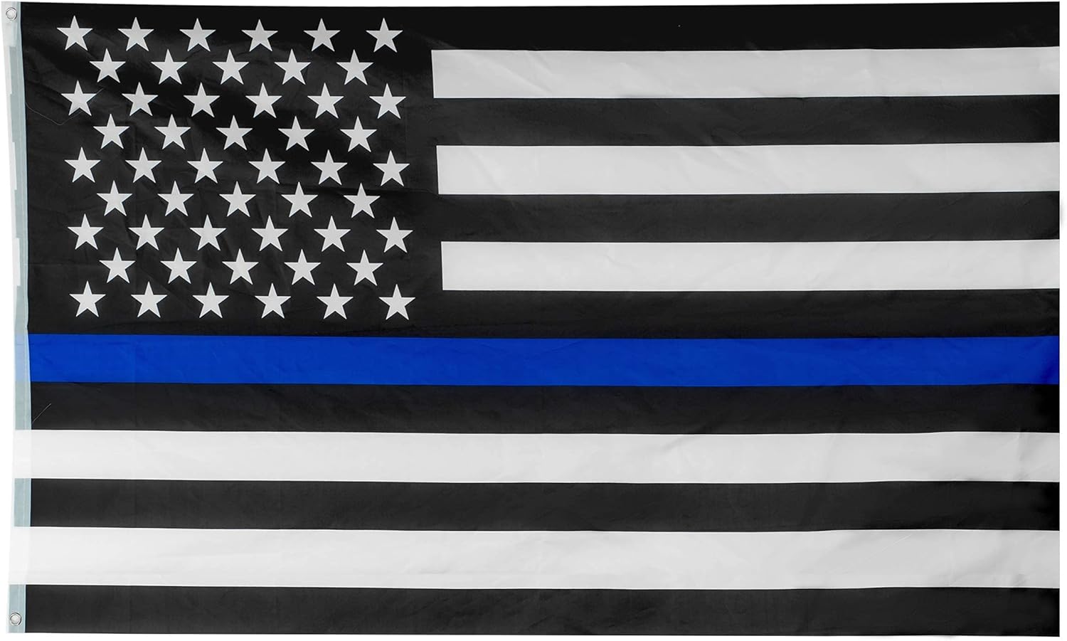 Amazon.com : Hero Designs Thin Blue Line Police Flag (3x5 Foot) | Law ...