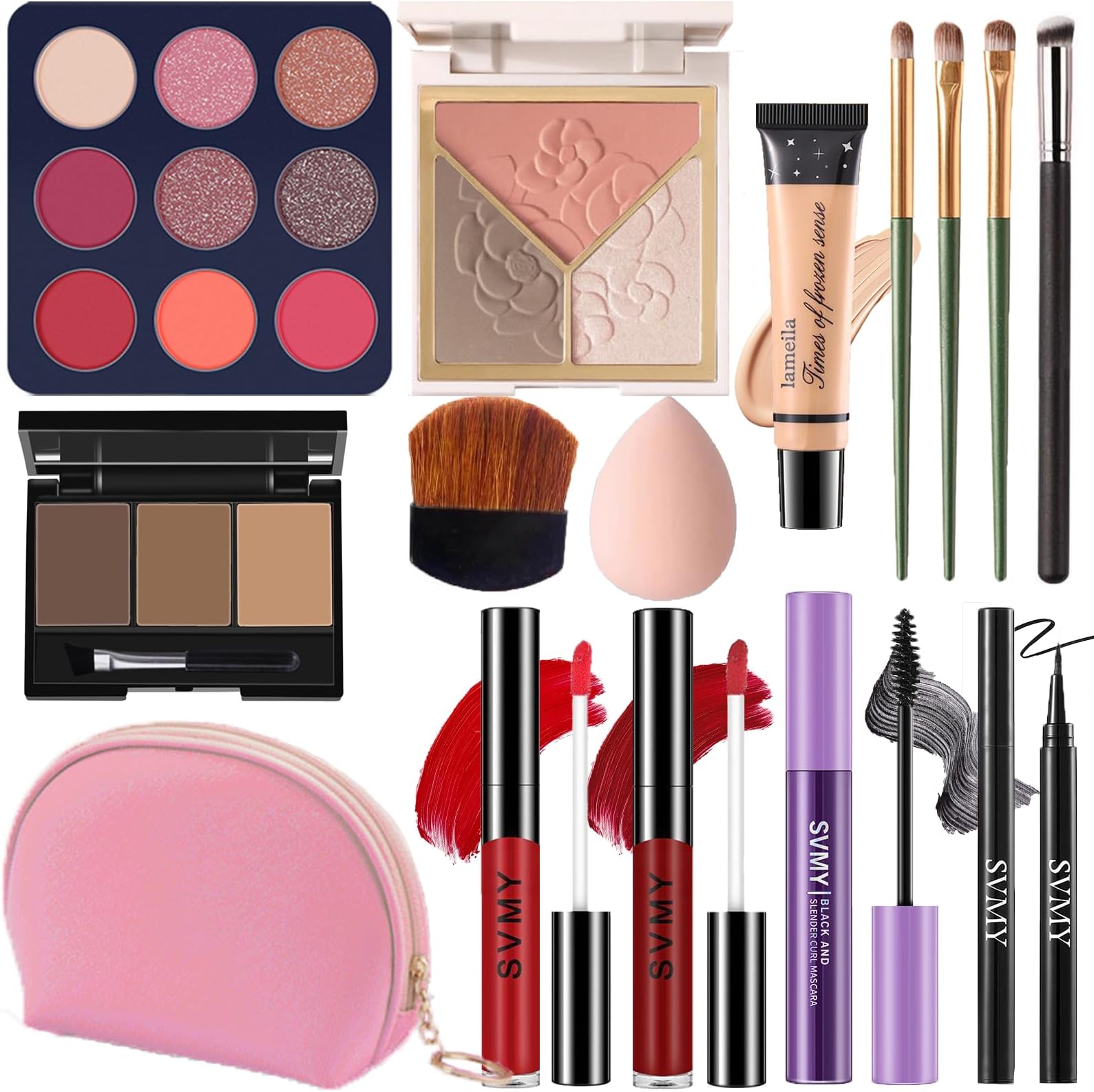 Amazon.com : MISS ROSE M 58 Color Professional Makeup pallet, Makeup ...